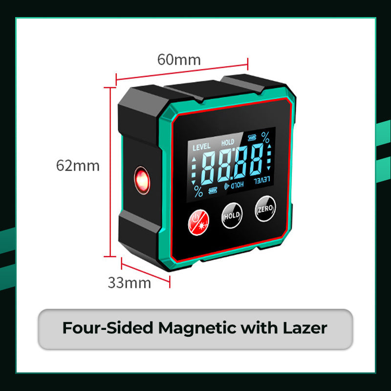 Magnetic Digital Angle Finder with Electronic Laser | Ggoodthings
